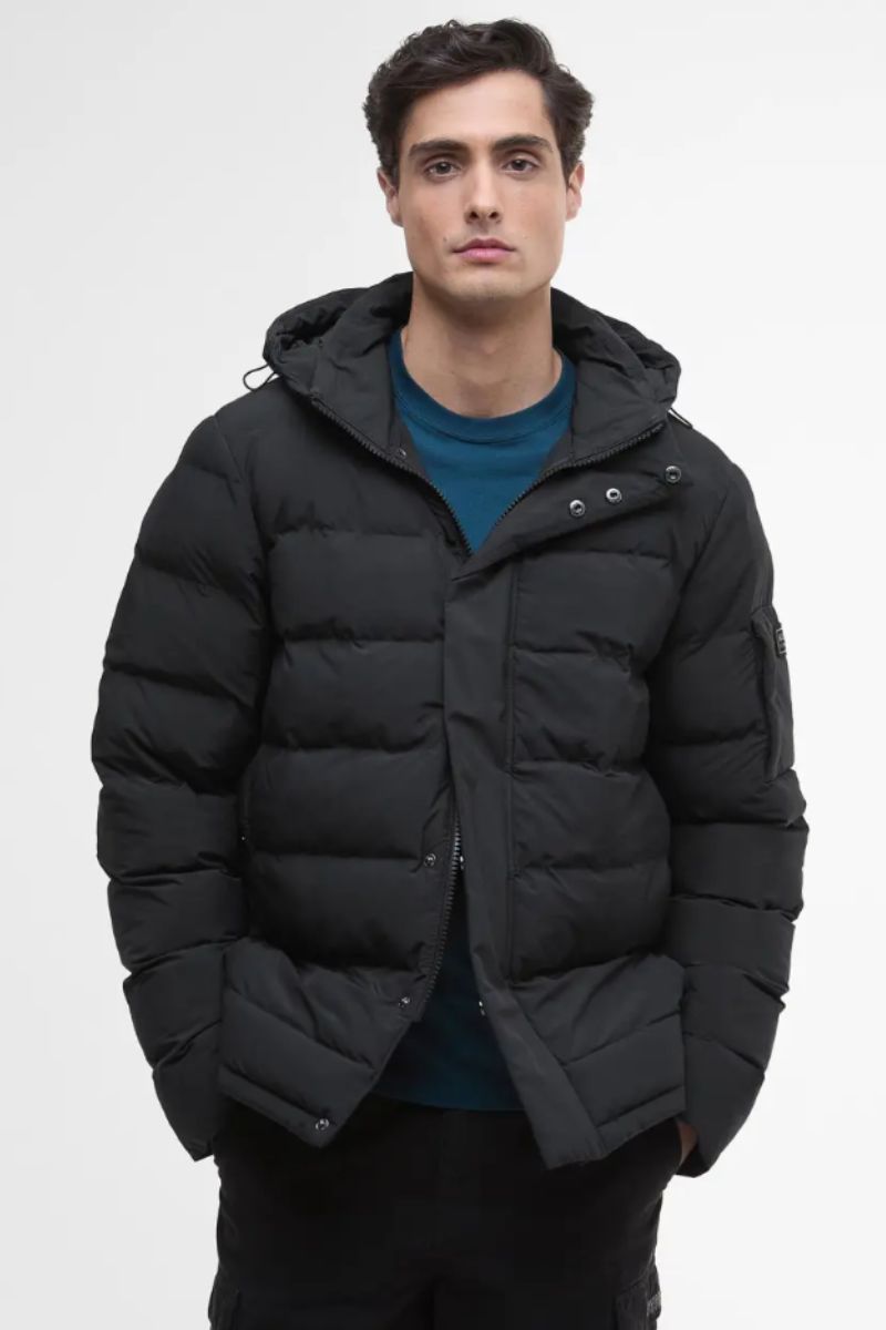 Barbour Intl Daleson Puffer Jacket Black | Mens Black Puffer Jacket ...