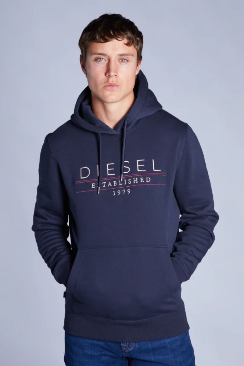 Diesel Don Hoodie Salute Navy | Mens Navy Hoodie – Patrick Bourke ...